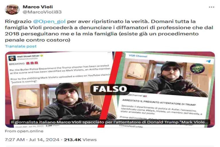 Per qualche ora i media statunitensi hanno ritenuto il giornalista ...
